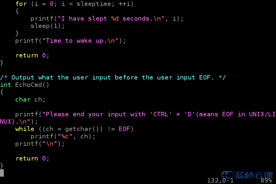 实验三：内部模块化的命令行菜单小程序V2.0 - 蓝桥云课